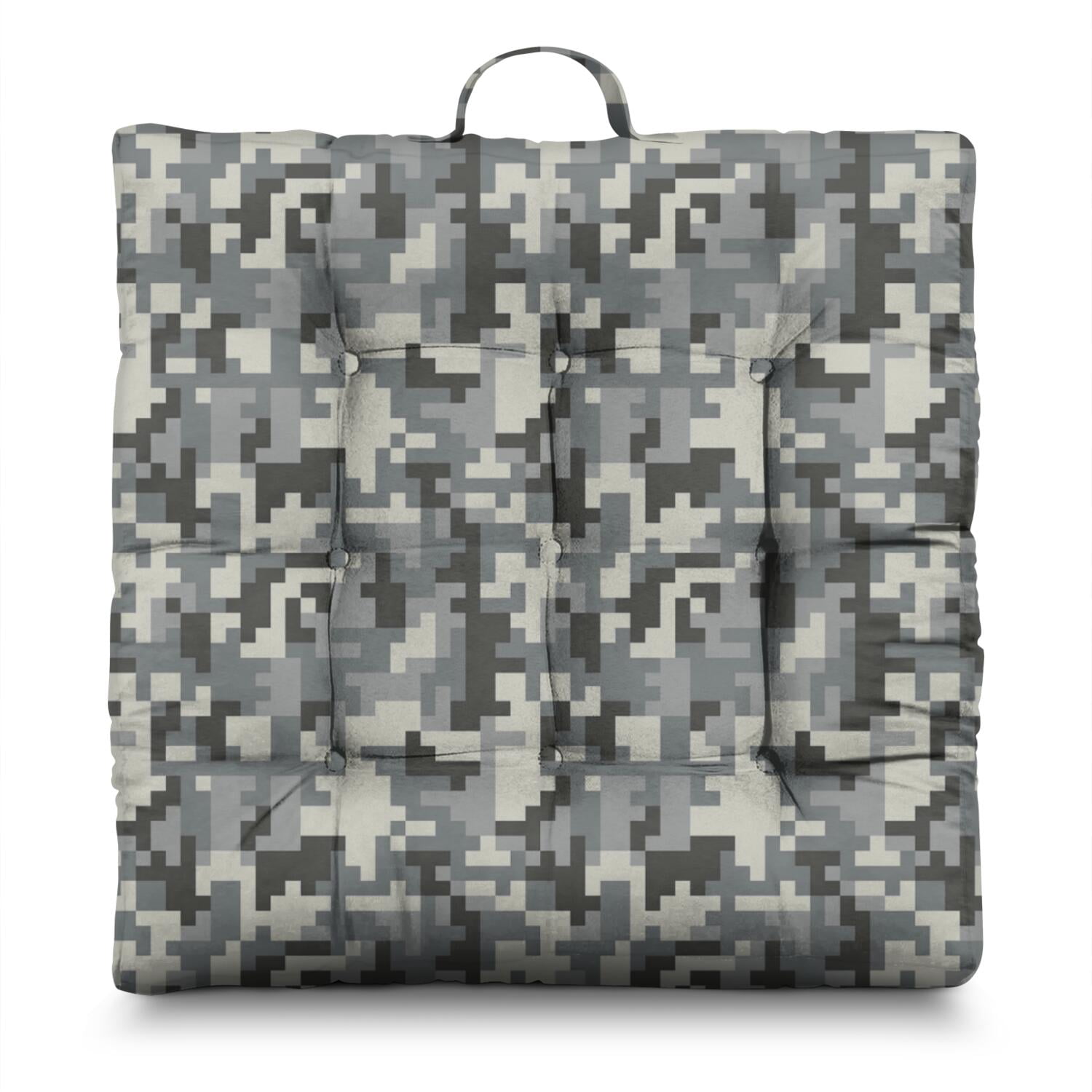 Camo Floor Pillow – 22x22 Inch Large Square Meditation Cushion, Dutch ...