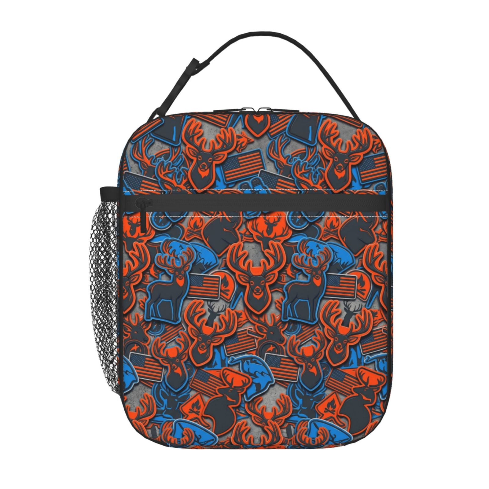 Camo Forest Deer Lunch Box For Women Men, Insulated Reusable Lunch Bag ...