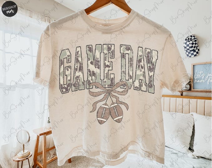 Camo Game Day , Football Preppy , Football Coquette , Girly Design ...