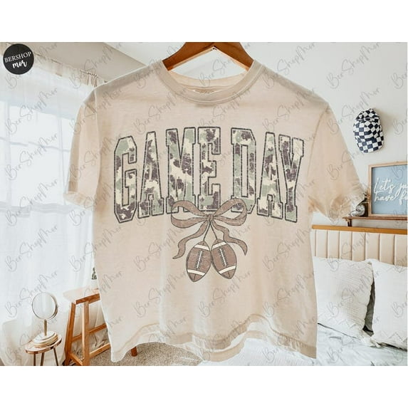Camo Game Day , Football Preppy , Football Coquette , Girly Design ...