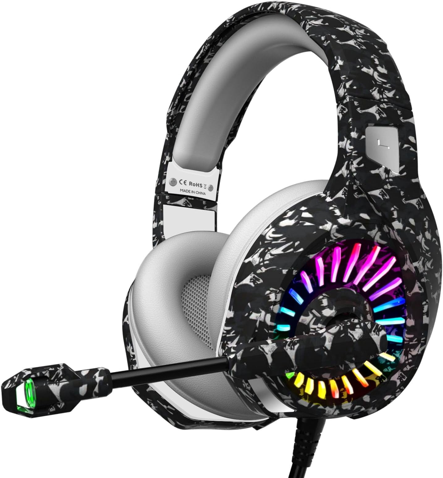 Camo Gaming Headset for , PS5, One, PC, Laptop, , , 3.5MM Wired Gaming ...