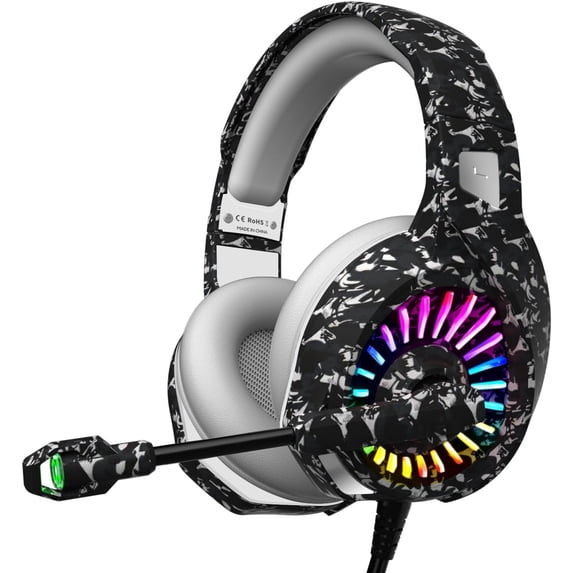 Camo Gaming Headset for , PS5, One, PC, Laptop, , , 3.5MM Wired Gaming ...