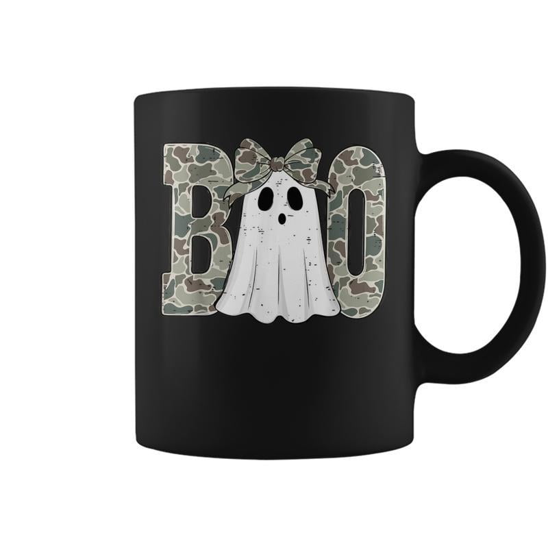 Camo Ghost Boo Spooky Season Fall Halloween Toddler Girls Coffee Mugs ...