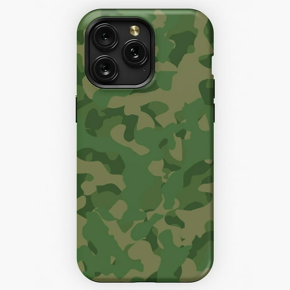 Camo Green Pattern Stylish Outdoor Design iPhone Case 17 through 11 Pro ...
