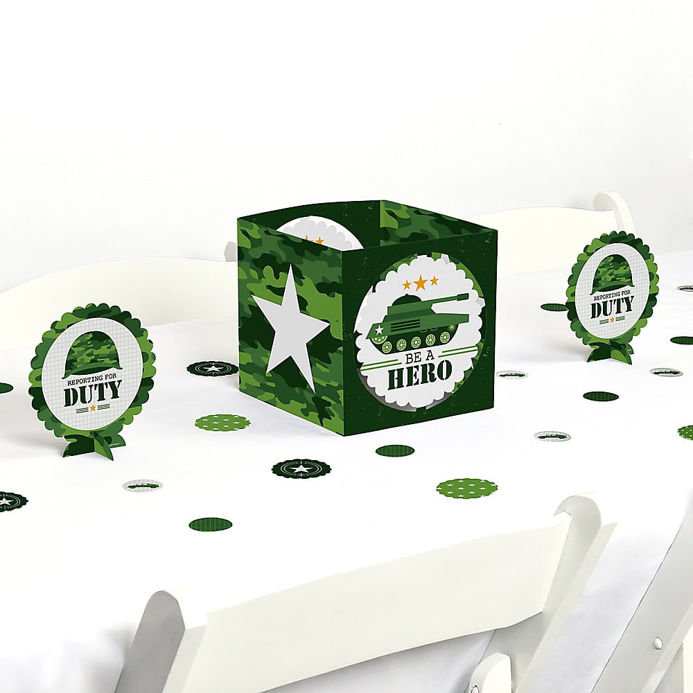 Camouflage Table Decorations | Shelly Lighting