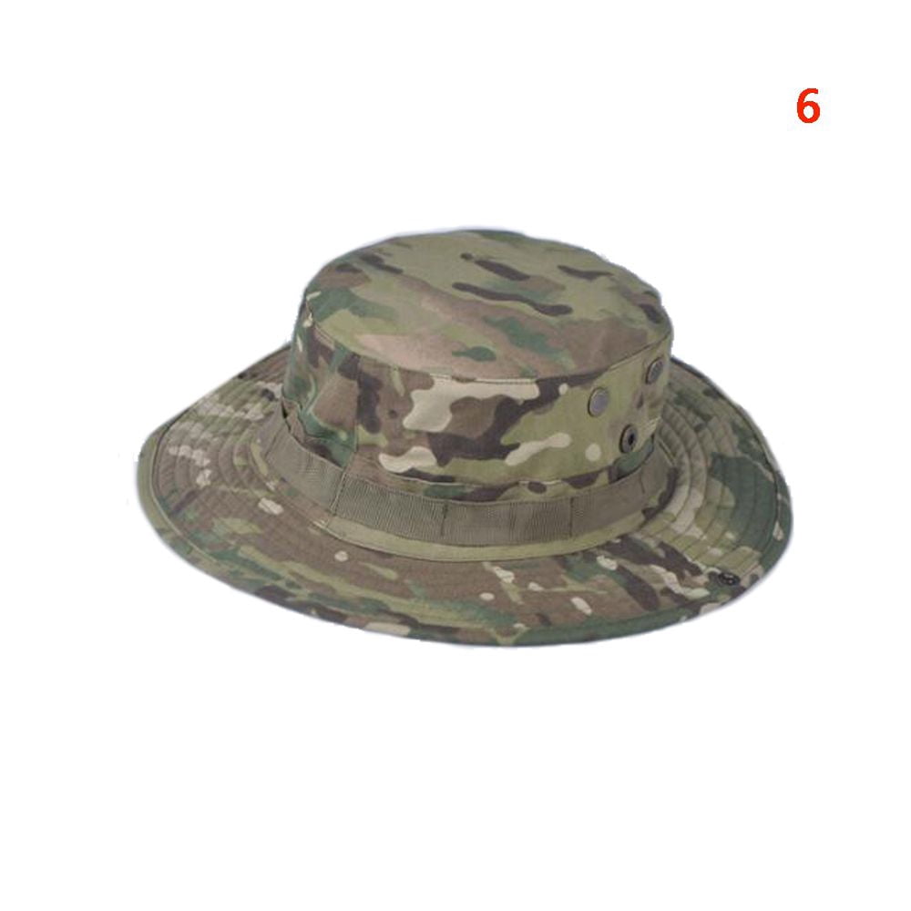 Camo Hunting Hiking Adjustable Summer Cap Camouflage Boonie Hat ...
