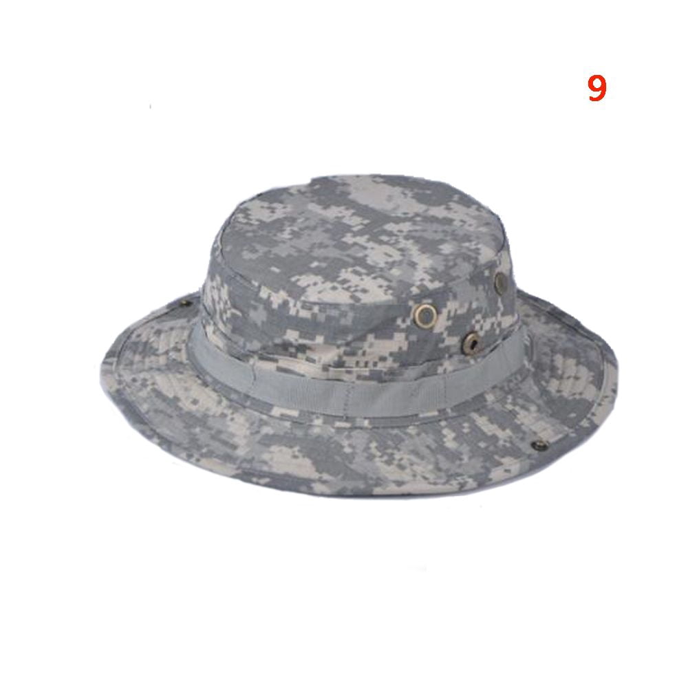 Camo Hunting Hiking Adjustable Summer Cap Camouflage Boonie Hat ...