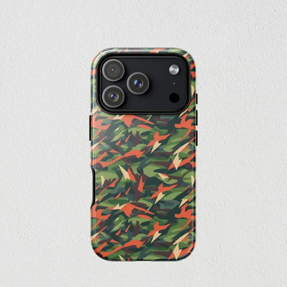 Camo Impact Resistant Protective Case for iPhone 11 12 13 14 15 16 17 ...