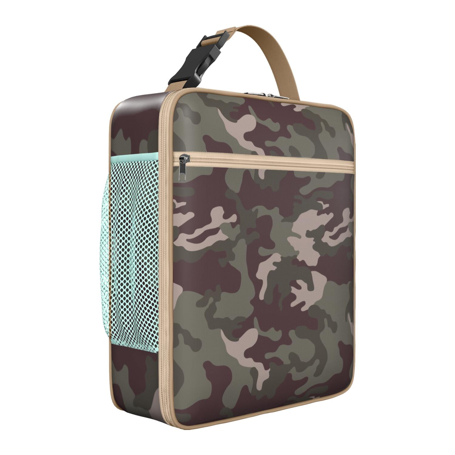 Camo Insulated Lunch Bag – Tactical Army Woodland & Desert Camouflage ...
