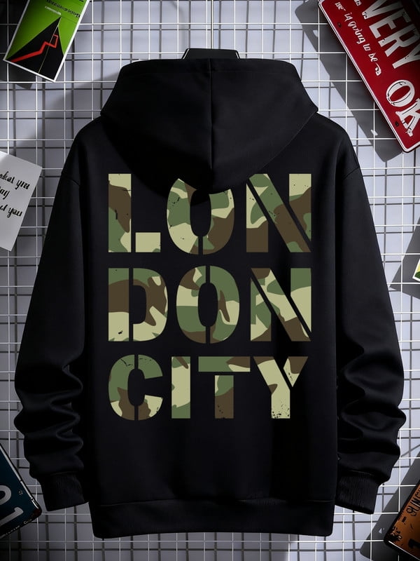 Camo London City Hoodie hoodies & sweatshirt Veteran men hooded ...