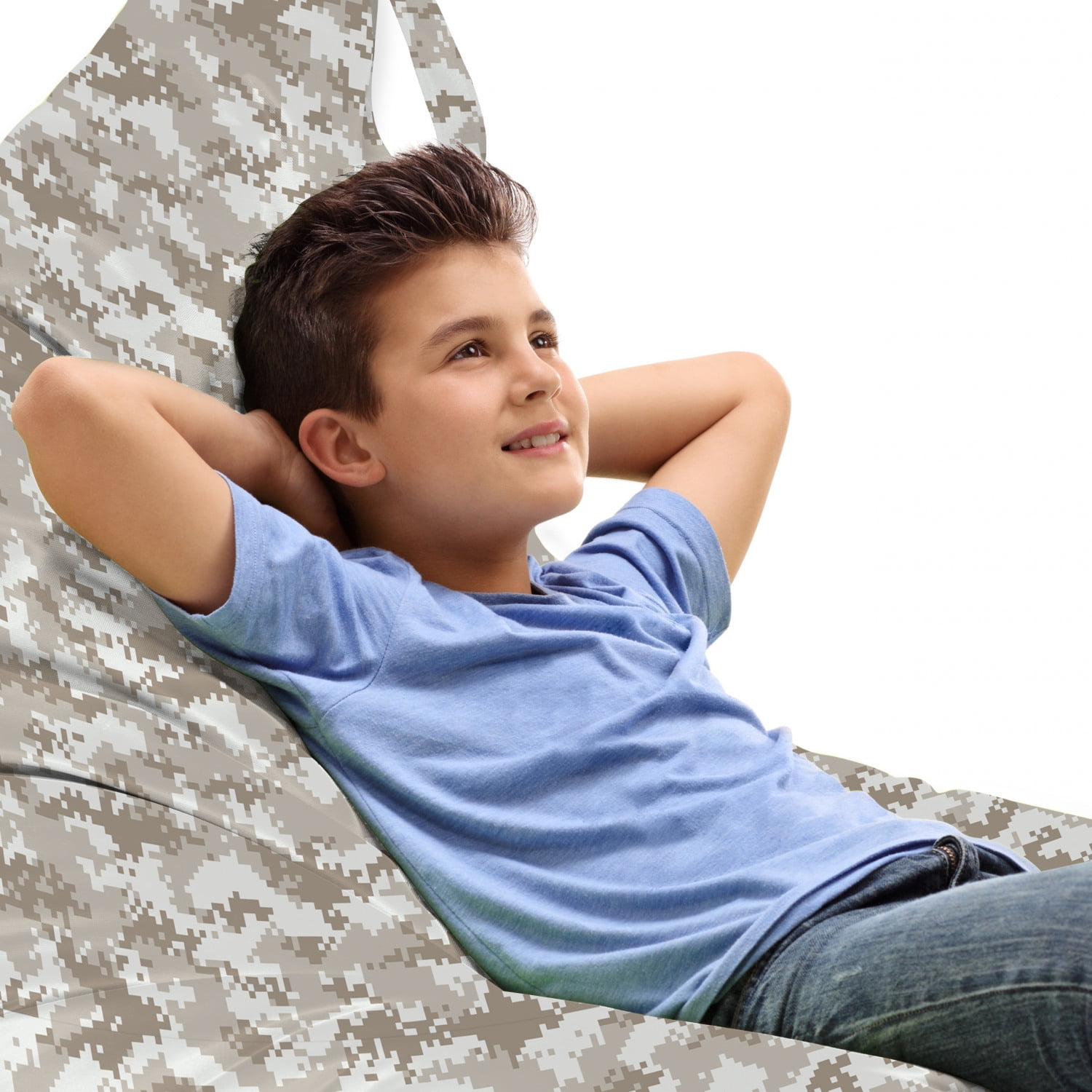 Camo Lounger Chair Bag, Modern Repetitive Abstract Spots and in Pixel ...