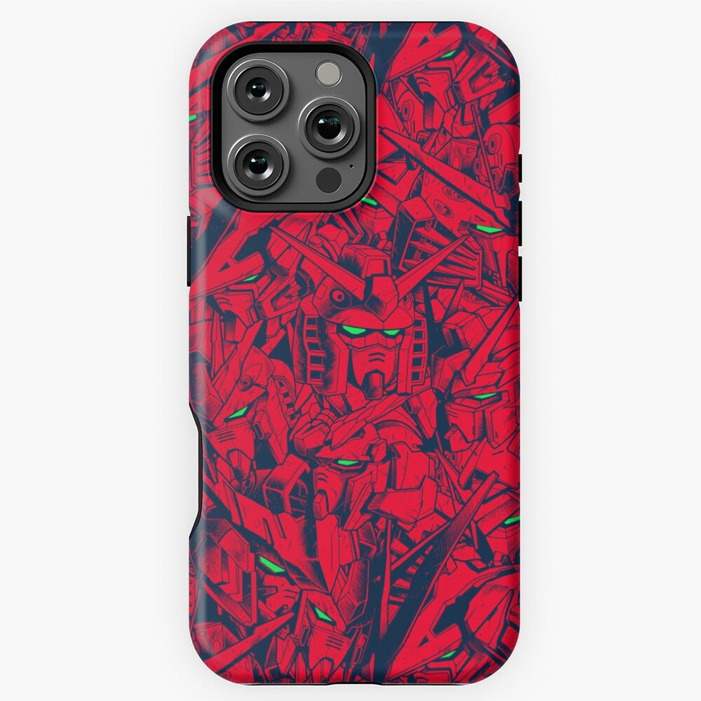 Camo Magenta Abstract Style iPhone Case 17 16 15 14 13 12 11 Pro Max ...