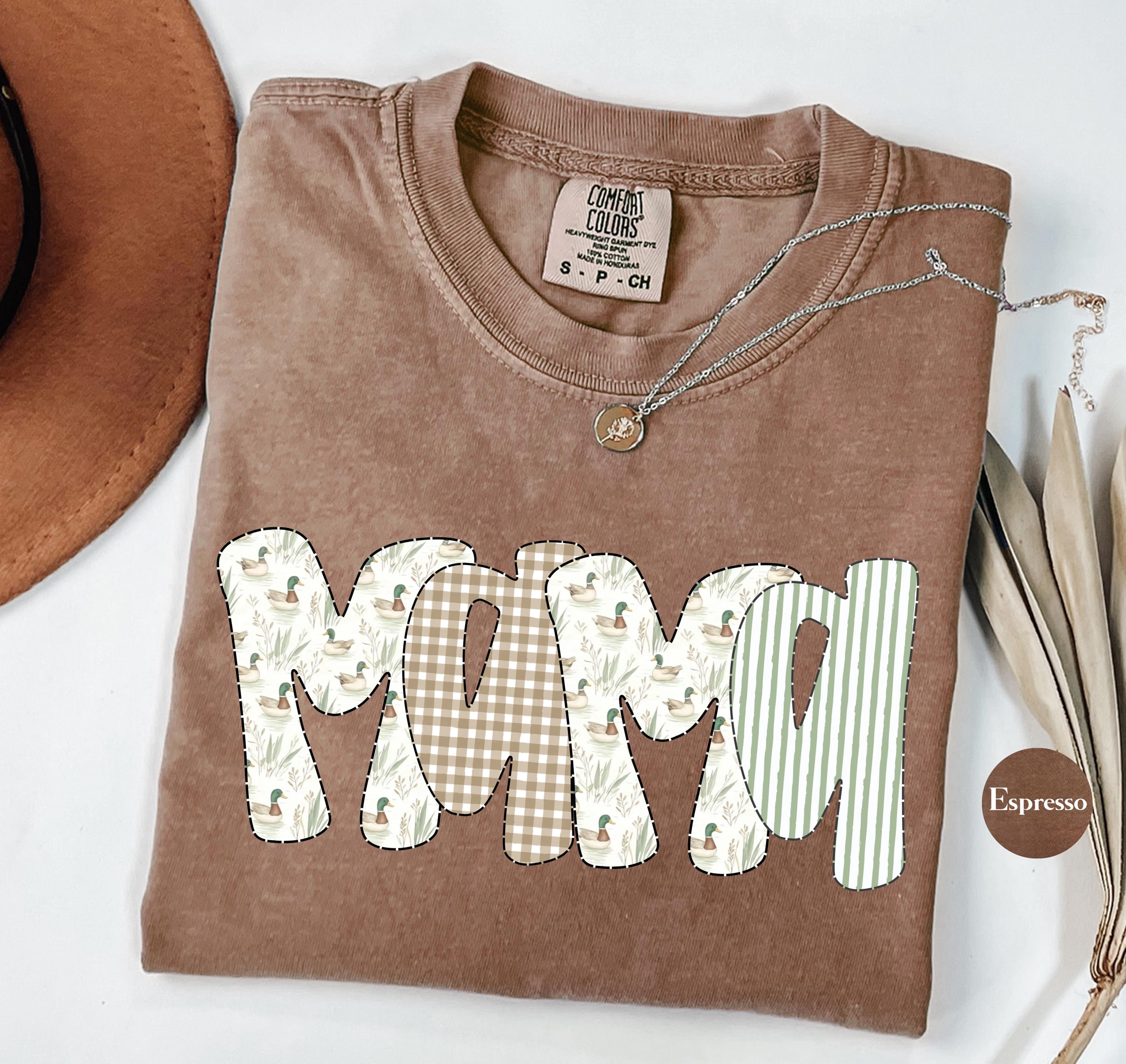 Camo Mallard Duck Mama Comfort Colors T Shirt | Perfect for Duck ...