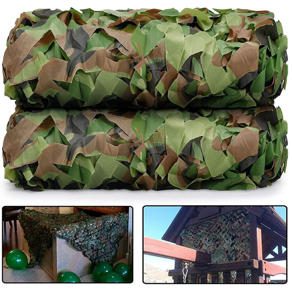 Camo Netting Nilitary Woodland Desert Leaves Camouflage Army Hunting ...