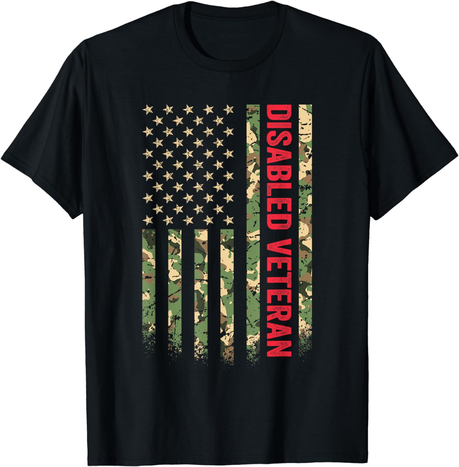 Camo Patriotic Vet T-Shirt - Walmart.com