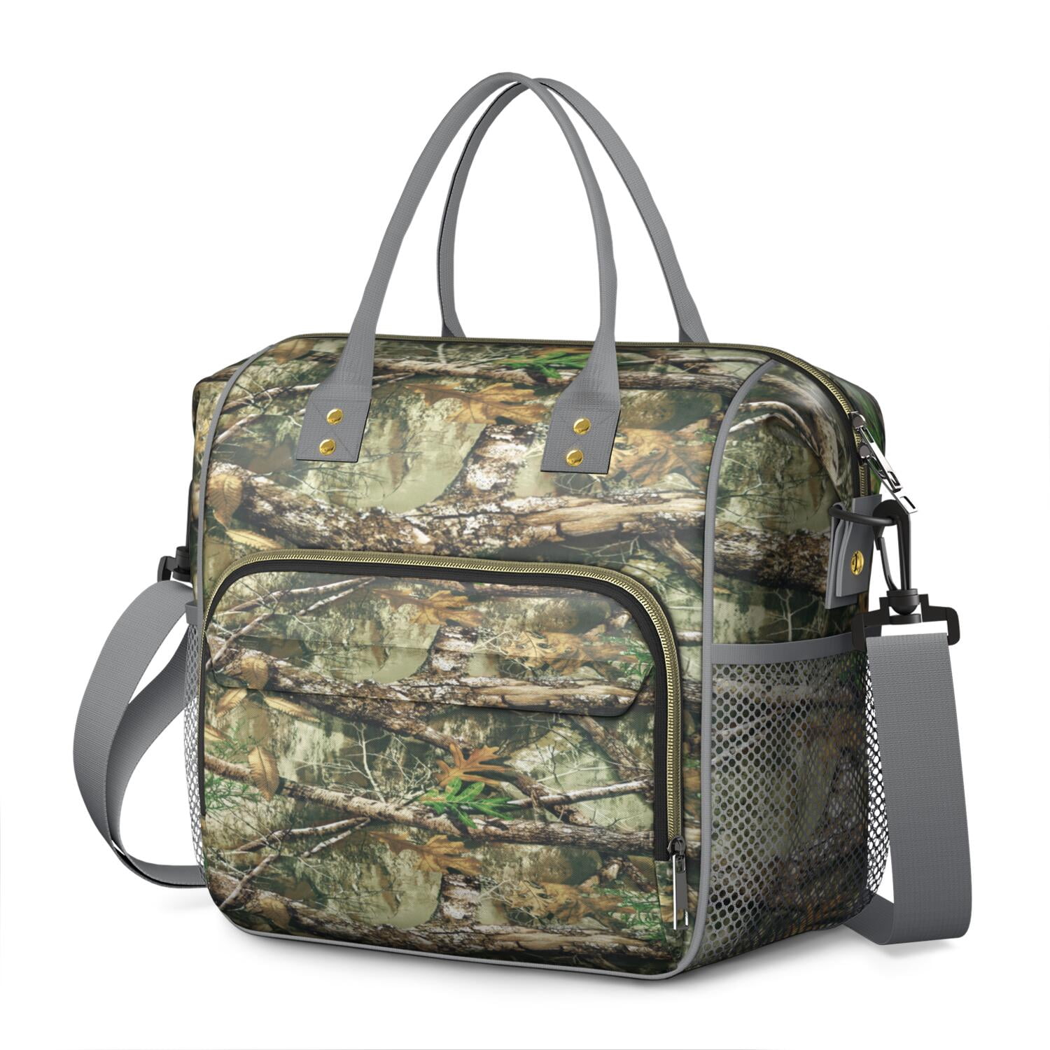 Camo Print Insulated Lunch Bag – Tactical Army Style Reusable Cooler ...