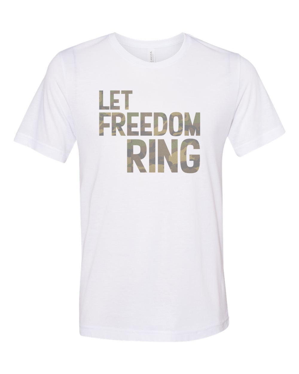 "Camo Print, Let Freedom Ring, 4th Of July Tee, Unisex, Sublimation T ...