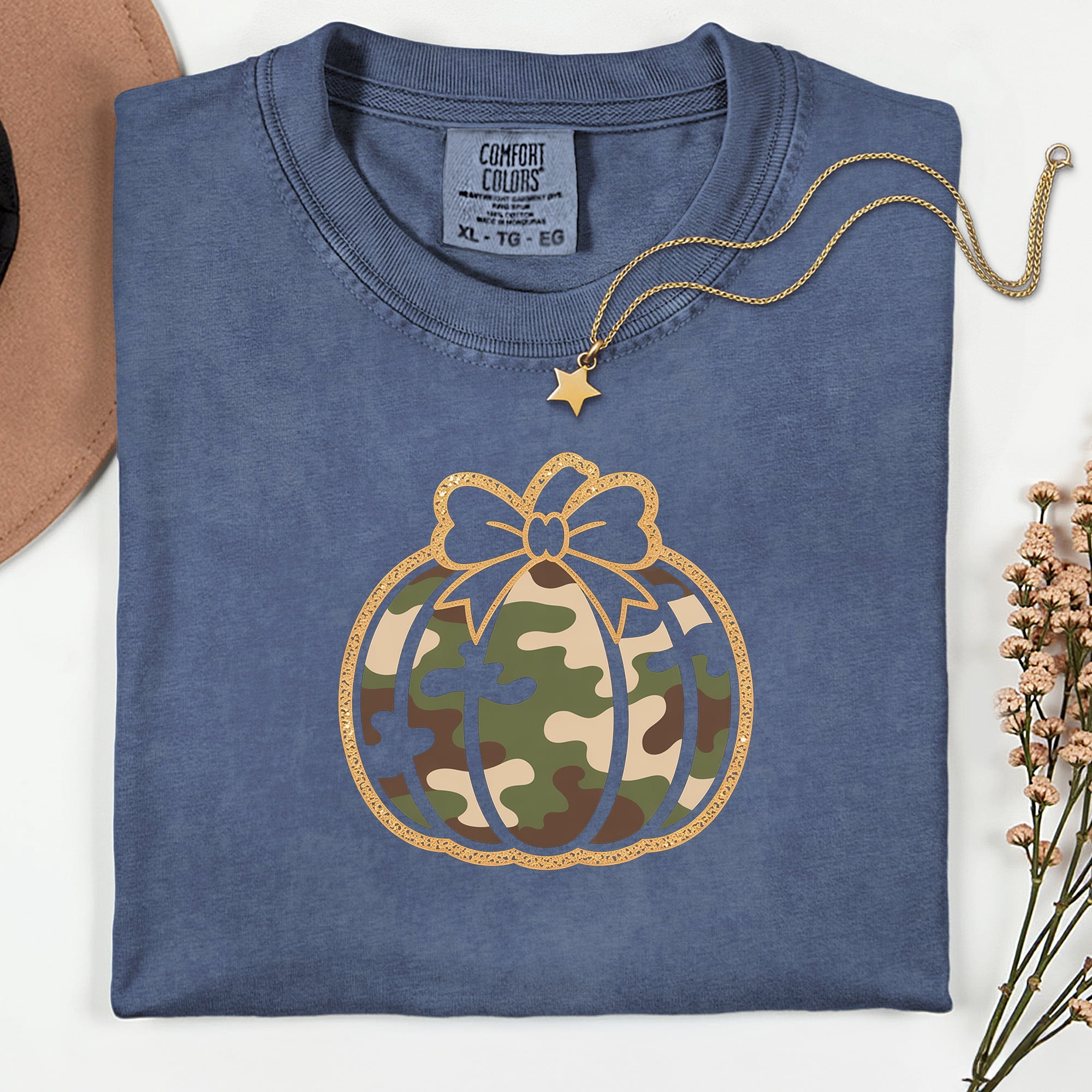 Camo Pumpkin Glitter , Preppy Pumpkin , Coquette Fall Pumpkin , Trendy ...