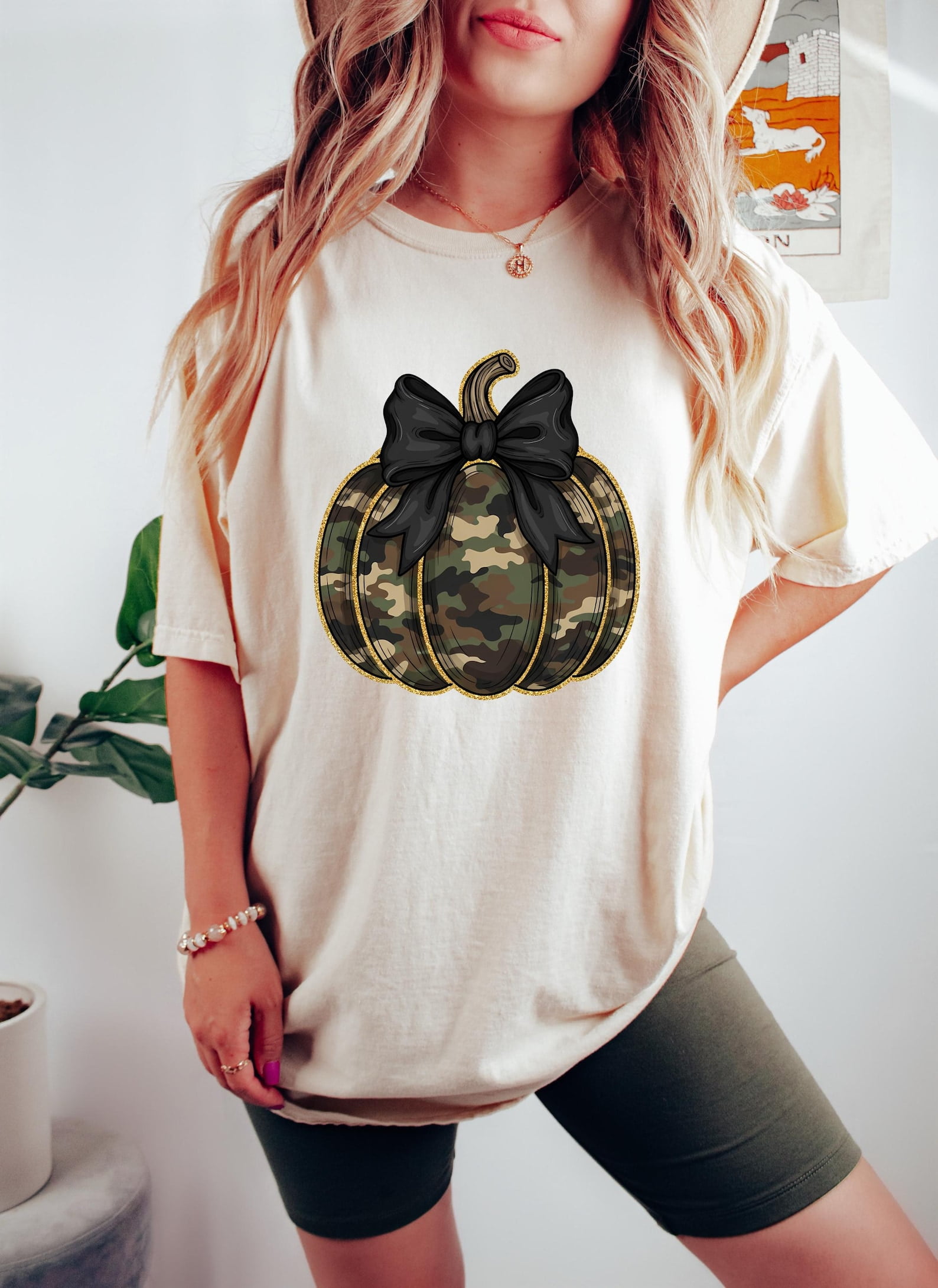 Camo Pumpkin Shirt, Preppy Camo Pumpkin Tee, Coquette Fall Pumpkin ...