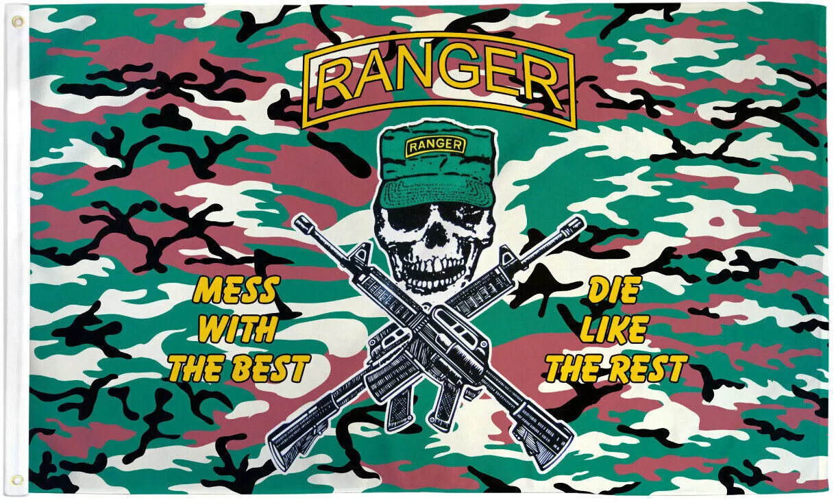 Camo Ranger Flag 3x5ft Military Ho e Flag Army Ranger Flag Mess with ...