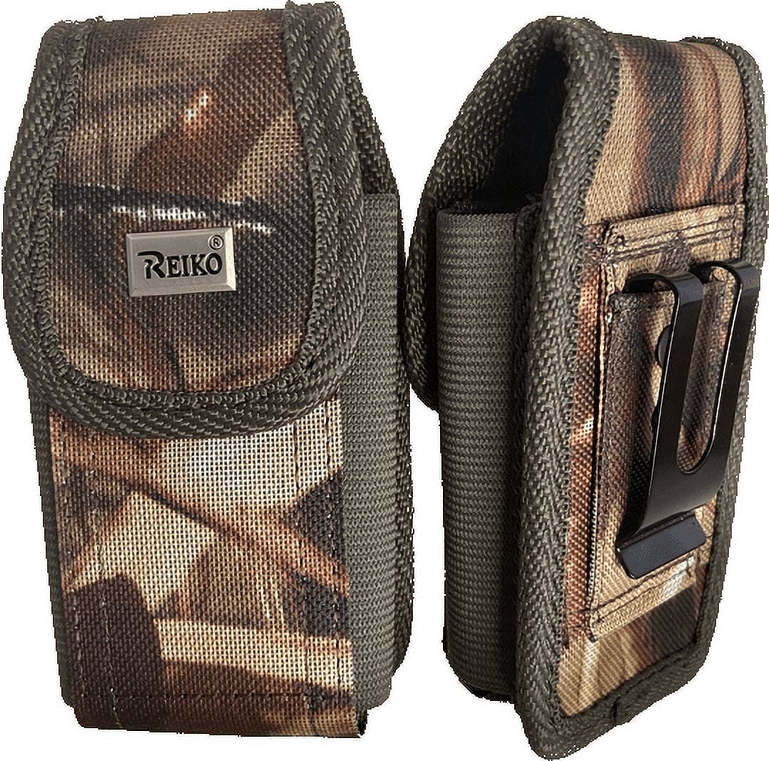 Camo Rugged Metal clip Camouflage Case fits Verizon Orbic Journey L ...