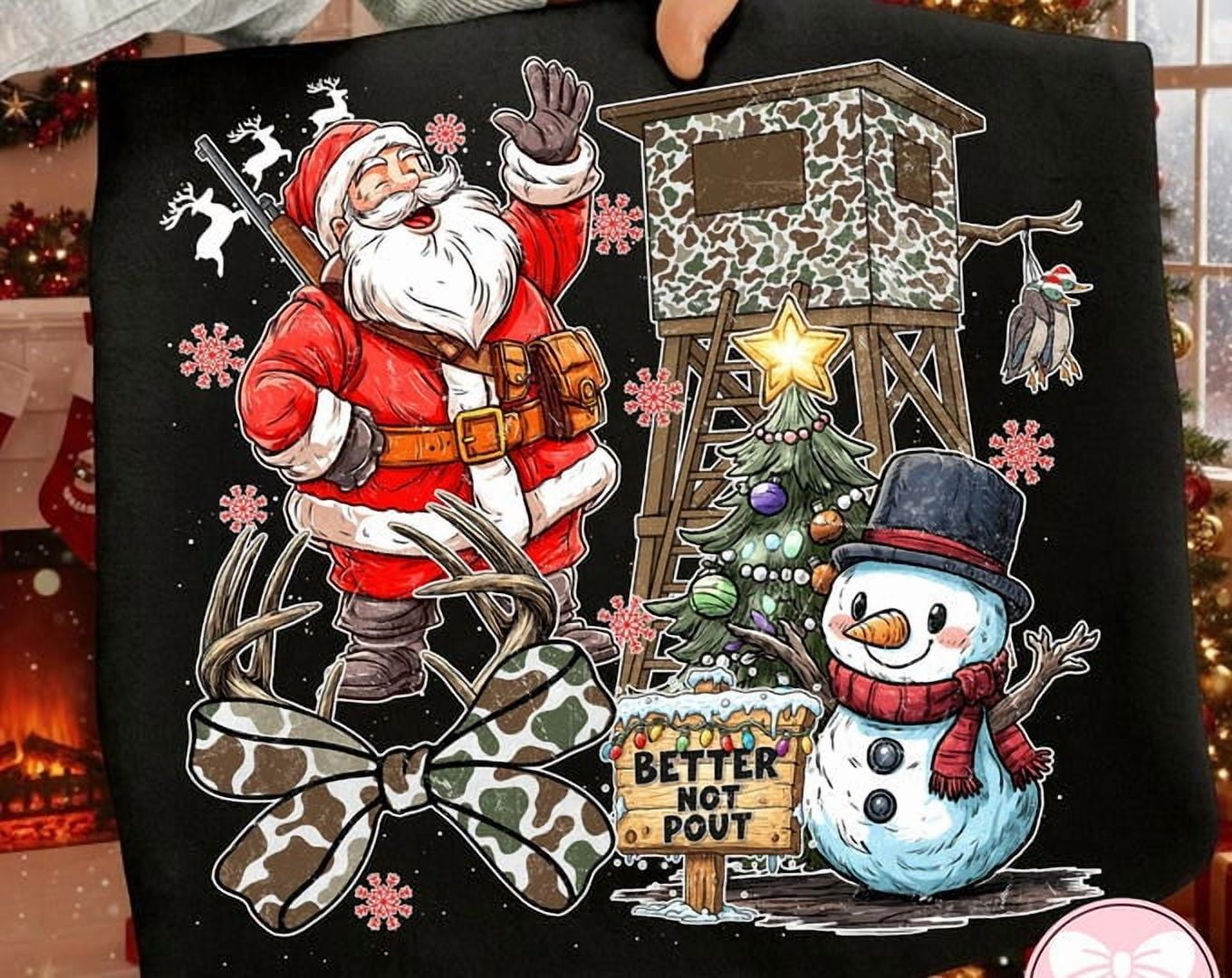 Camo Santa Hunter , Boys Camo , Camouflage Santa , Better Not Pout ...