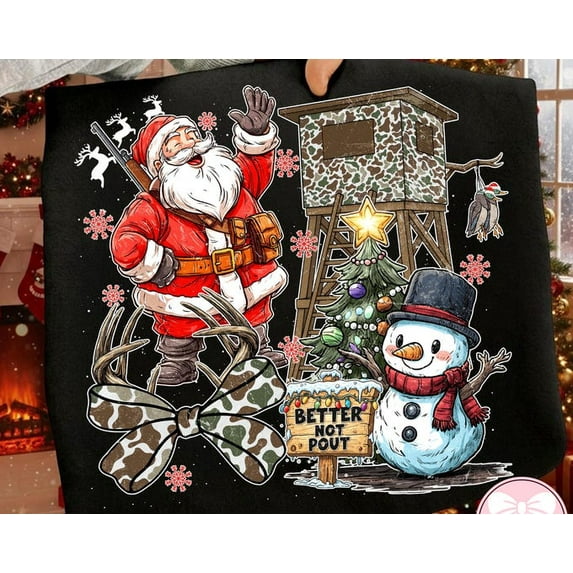 Camo Santa Hunter , Boys Camo , Camouflage Santa , Better Not Pout ...