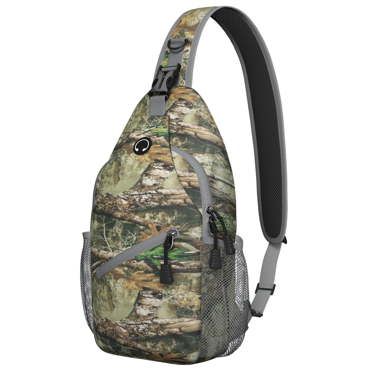 Camo Tactical Sling Backpack for Outdoor Travel, Lightweight Crossbody ...