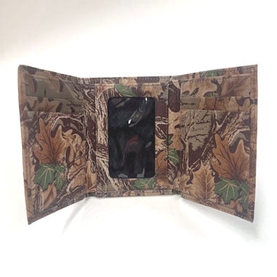 "Camo Tri-Fold Leather Billfold" - Walmart.com