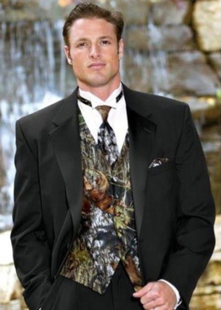 Camo Tuxedo - Camo Suit - Camouflage Tuxedo - Camouflage Wedding Suit ...