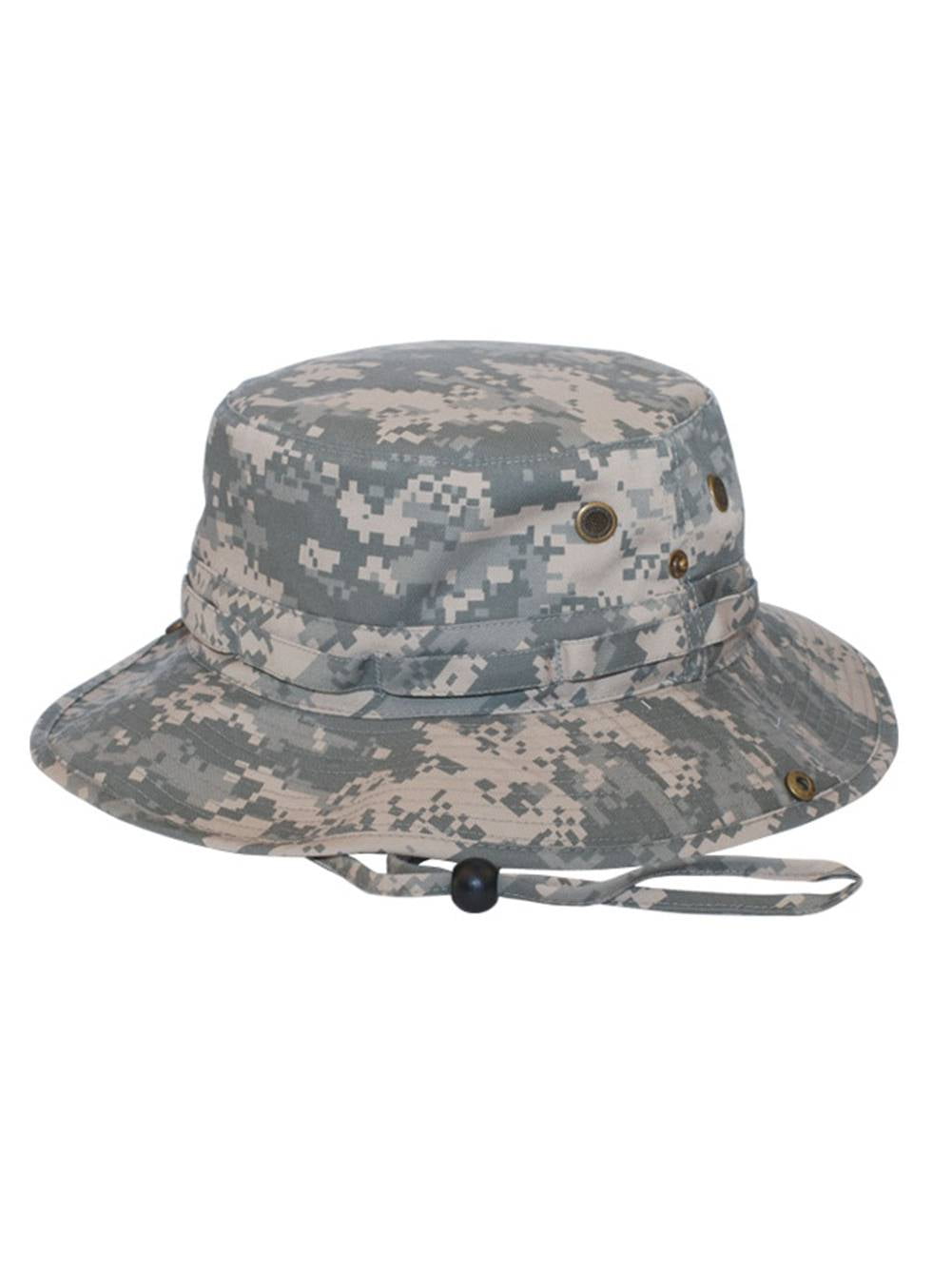 Camo Twill Washed Hunting Hat w/ Cord- Digital, Medium - Walmart.com