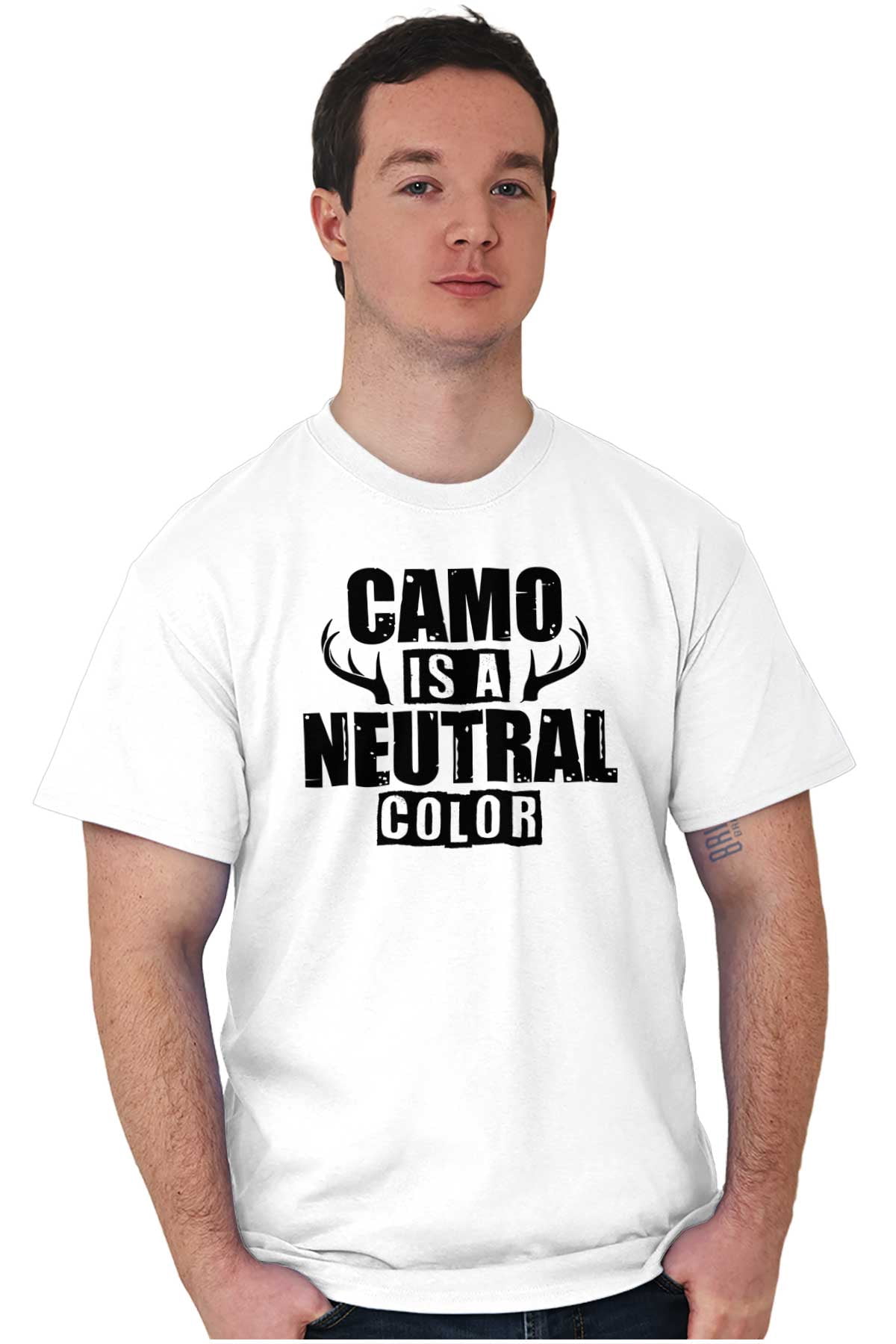 Camo is a Neutral Color Cute Hunter Men's Graphic T Shirt Tees Brisco ...