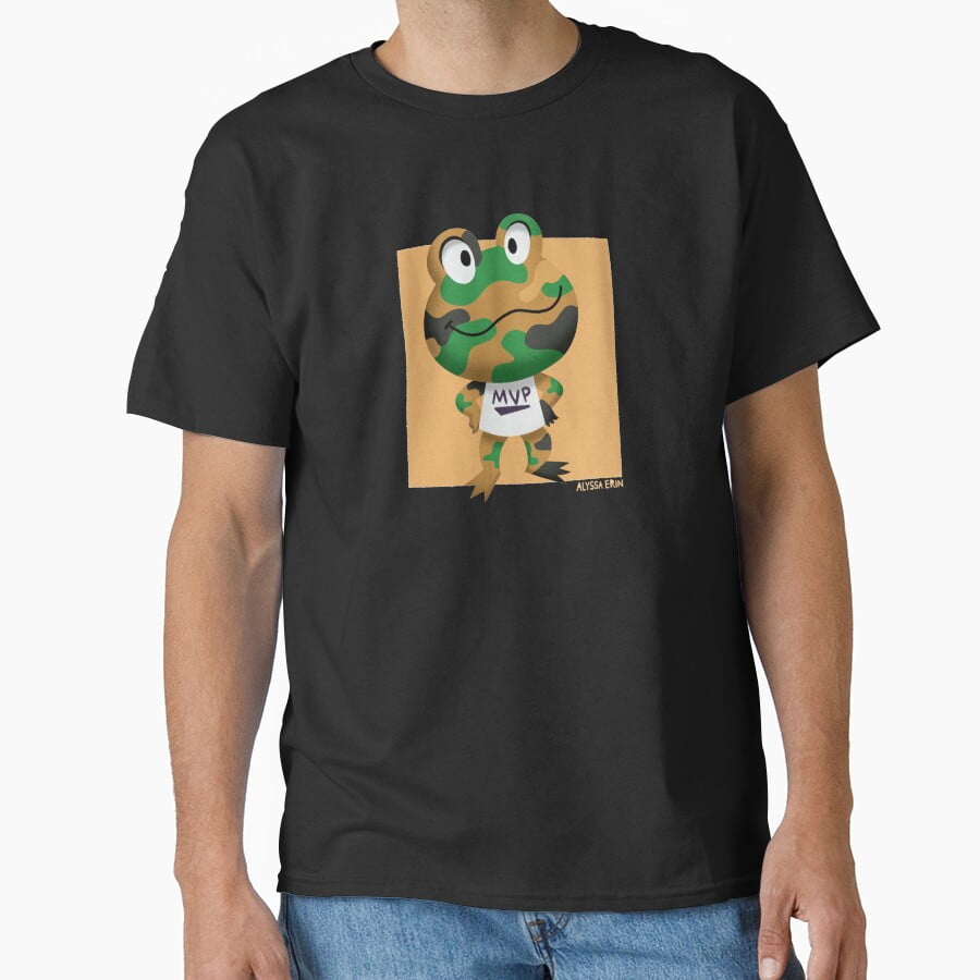 Camofrog Animal Crossing Video Game Fan Cute Frog Design T-Shirt, for ...