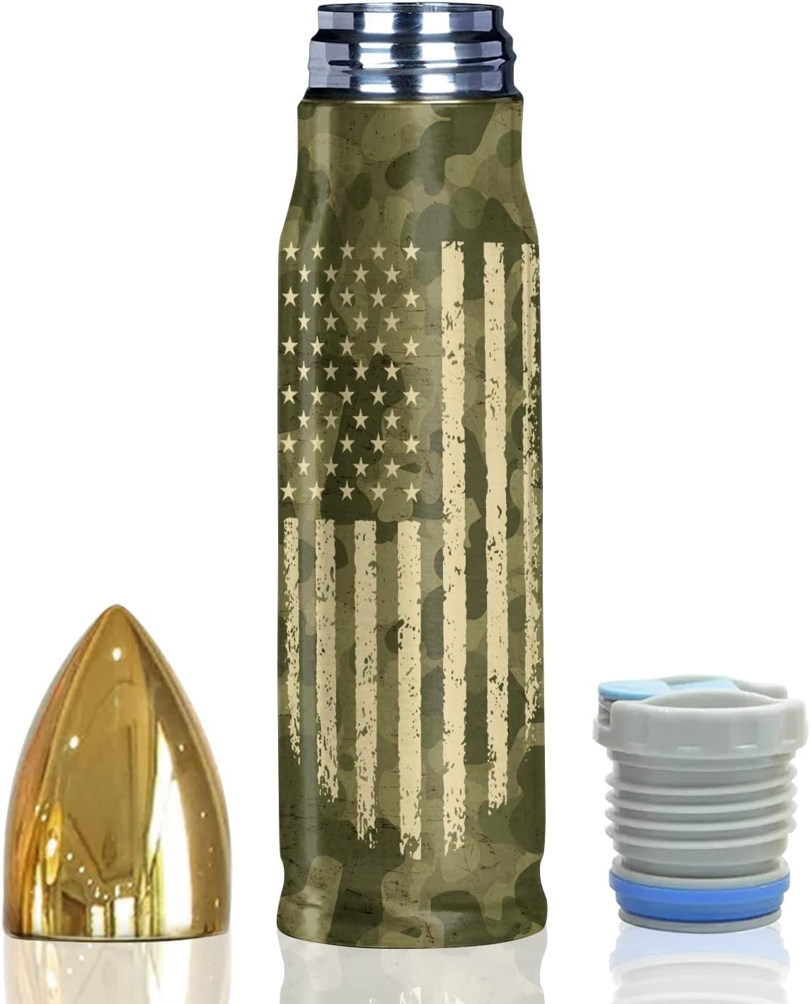 Camouflage 17oz Stainless Steel Bullet Tumbler - Christmas Gifts for ...