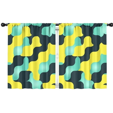 Camouflage 52x84in(132x213cm) Curtains 2 Panels for Kids Bedroom ...