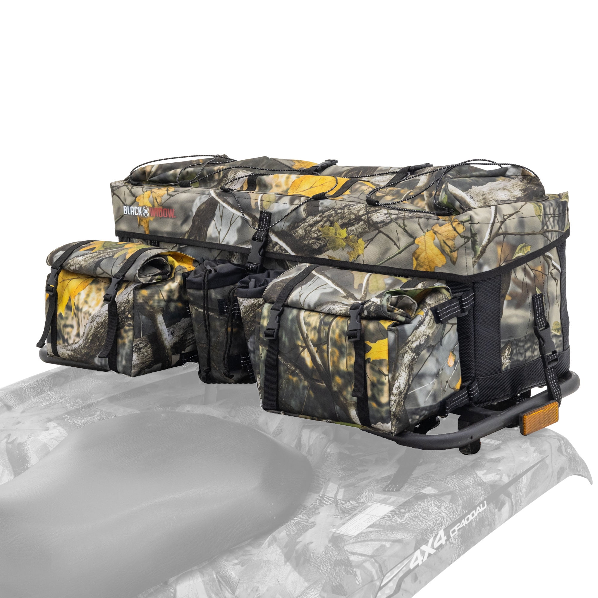 Camouflage ATV Rear Rack Gear Bag - Bungee Tie-Down, Detachable Bags ...