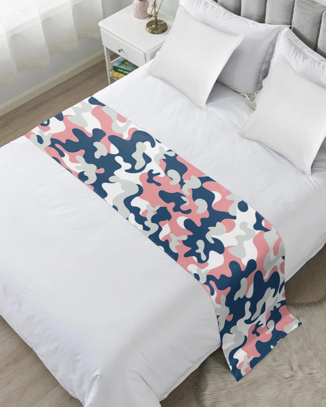 Camouflage Abstract Fashion Bedspreads Bed Runner Bed Flag Scarf for ...
