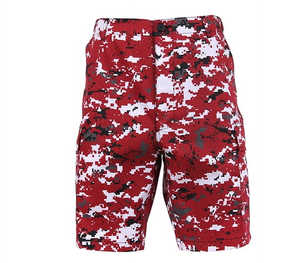 Camouflage BDU Shorts, Red Digital Camo - Walmart.com