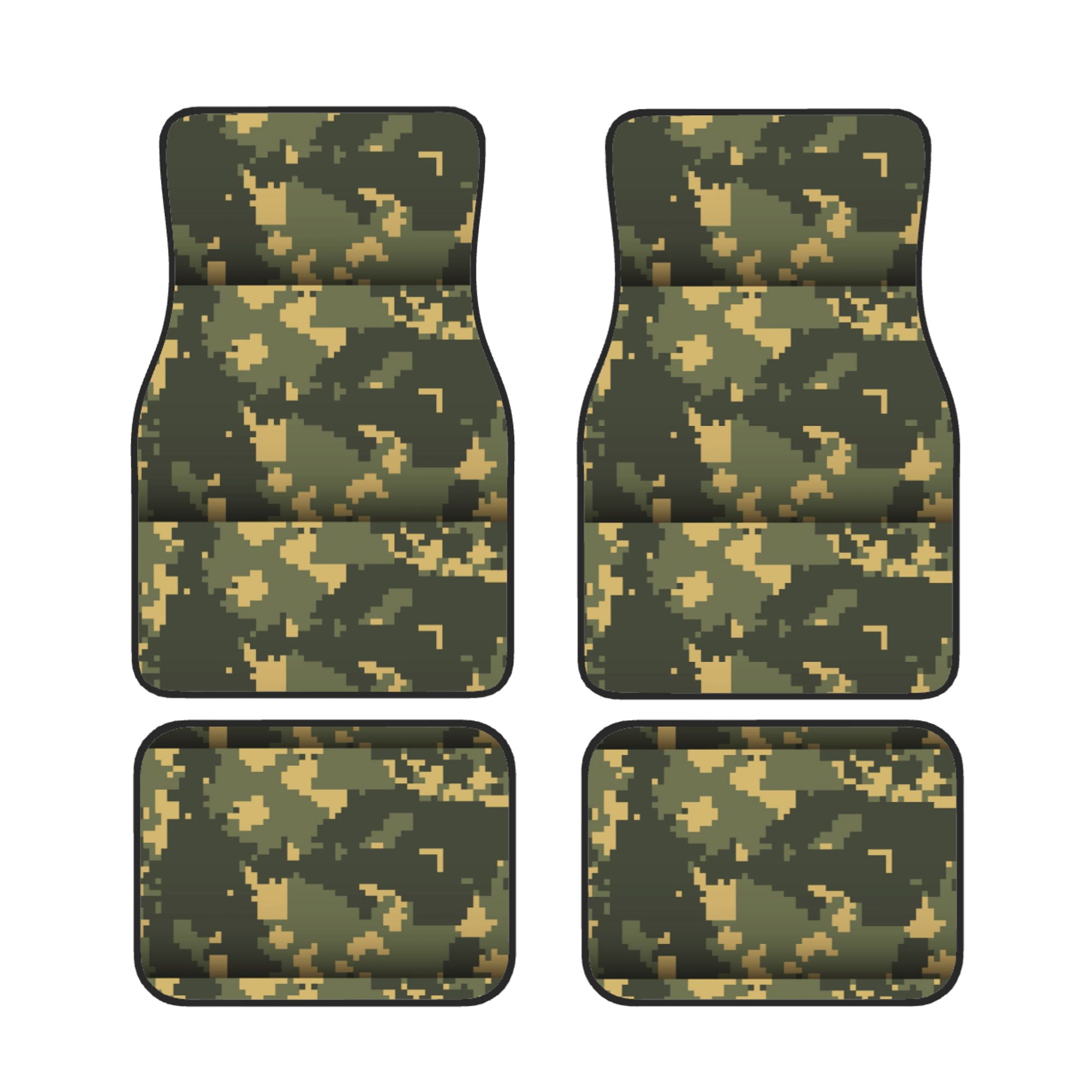 Camouflage Background Universal Fit Carpet Floor Mats For Car Suv Van ...