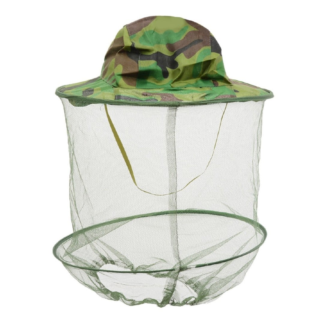 Camouflage Beekeeping Anti-mosquito Bee Bug Hat Head Net Mosquito ...