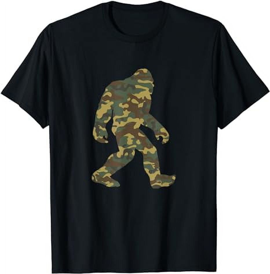 Camouflage Bigfoot Sasquatch Camo Army Pattern Big Foot Tee T-Shirt ...