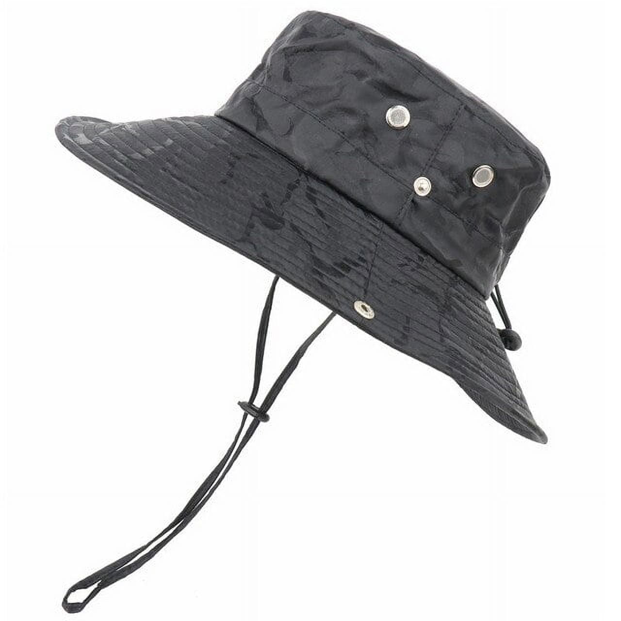 Camouflage Bucket Hat Adjustable Anti-UV Hiking Fishing Gorros Foldable ...