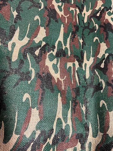 Camouflage Burlap - 20' x 48" Natural Jute Camo Roll - Camouflage ...