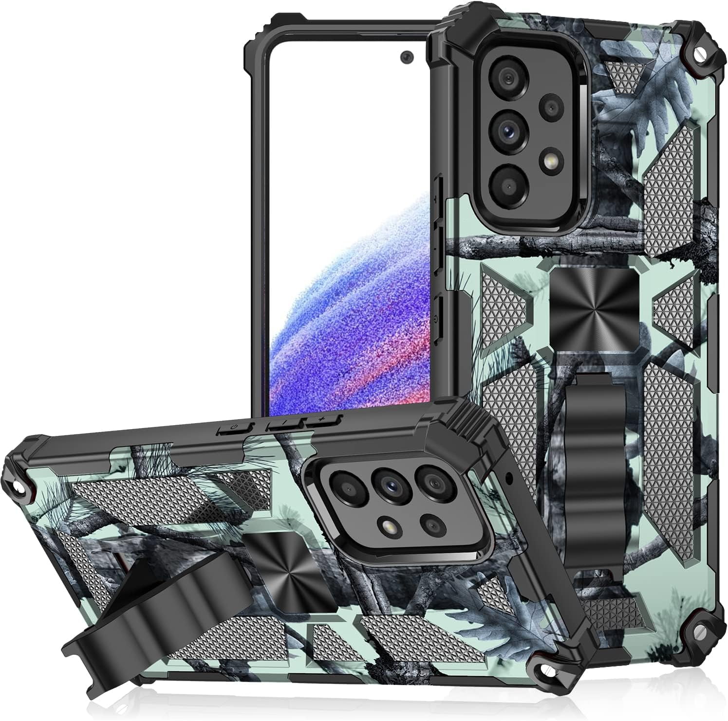 Camouflage Case for Samsung Galaxy A53 5G, Heavy Duty Shockproof ...