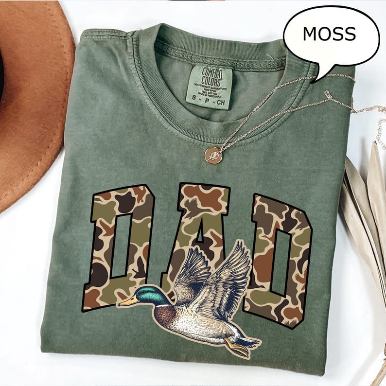 Camouflage Dad Tee, Camo Duck, Father's Day Gift - Walmart.com
