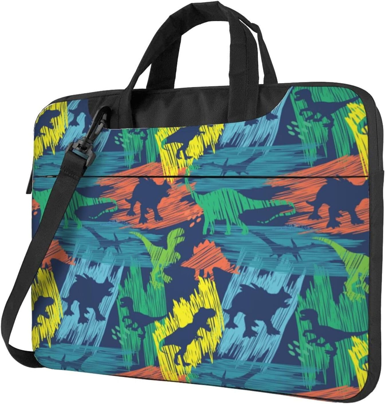Camouflage Dinosaur Print Laptop Tote Bag For Women Men- Laptop Case ...
