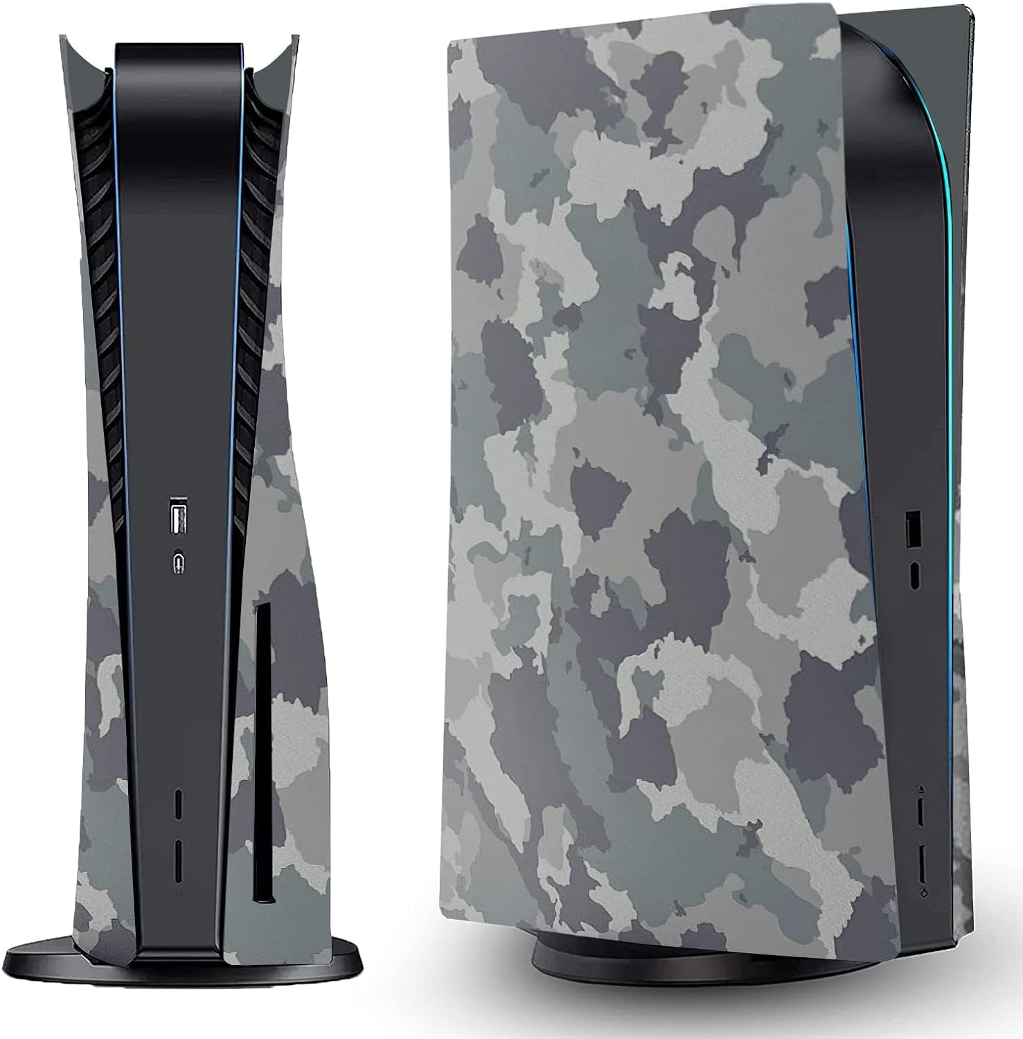 Camouflage Face Plates Cover Shell Panels for PS5 Disc Edition Console ...