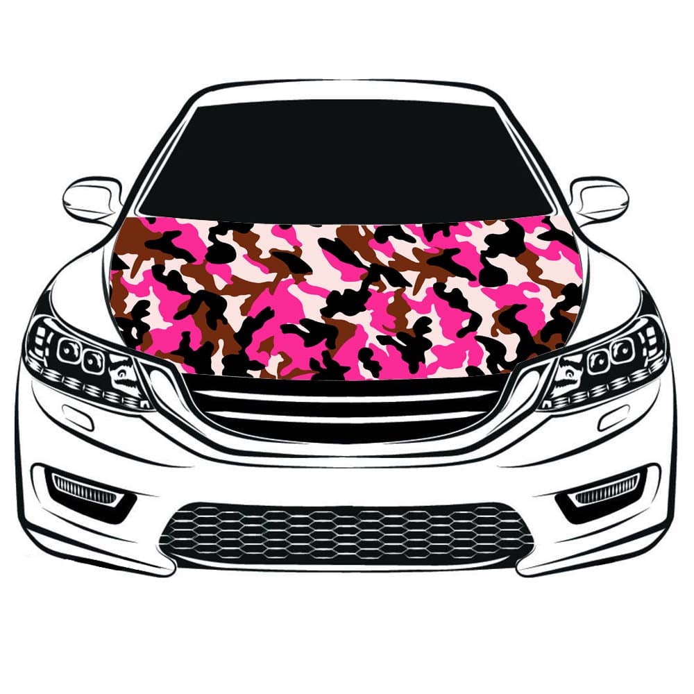 Camouflage Flag Car Hood Cover pink Engine Banner 3X5ft/6X7ft 100% ...