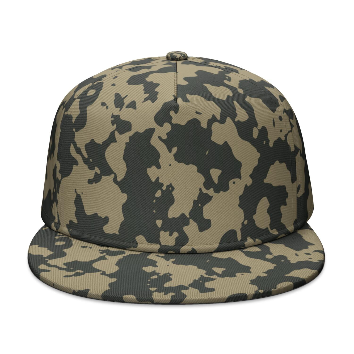 Camouflage Flat Baseball Cap – Adjustable Snapback Hat with Flat Bill ...