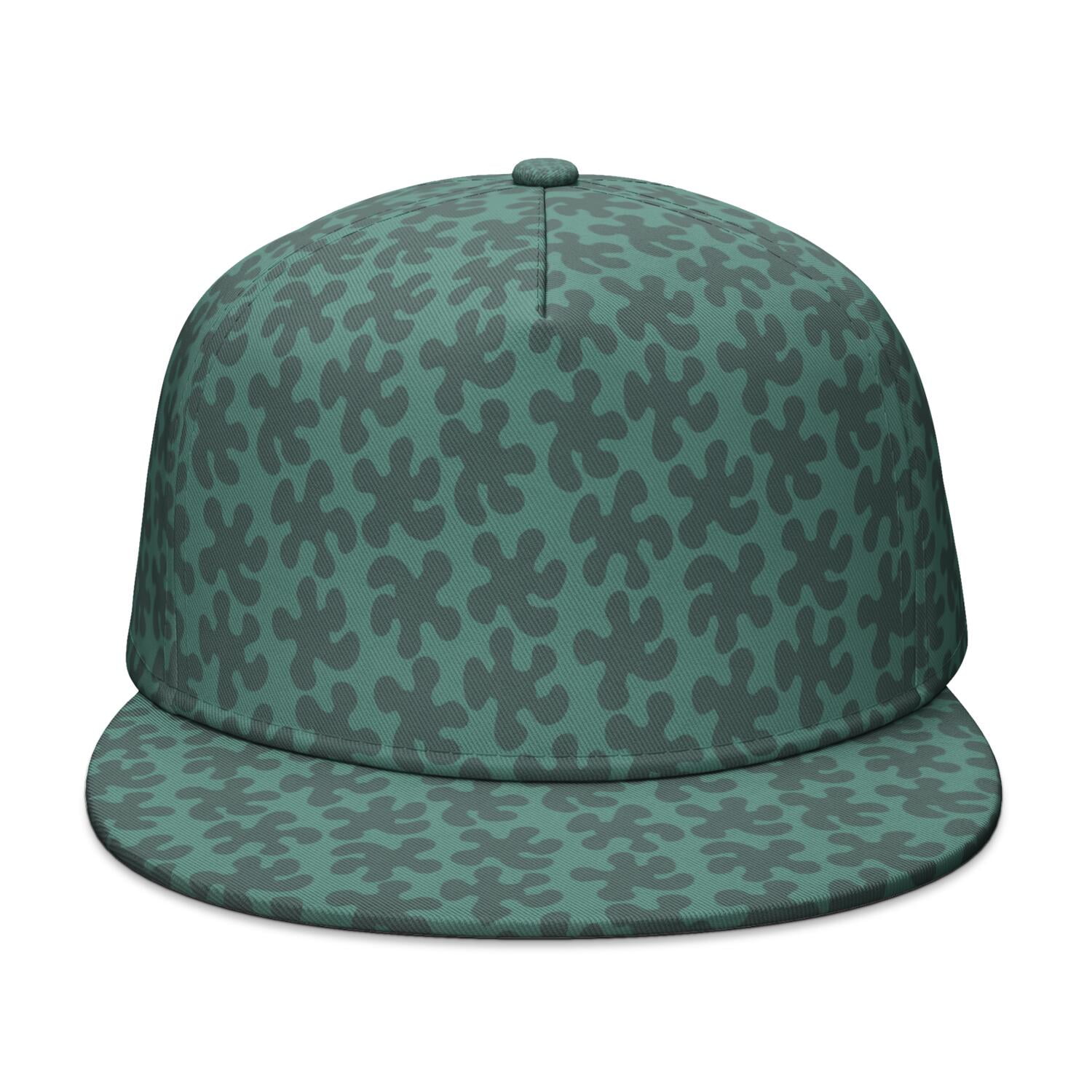Camouflage Flat Baseball Cap – Adjustable Snapback Hat with Flat Bill ...